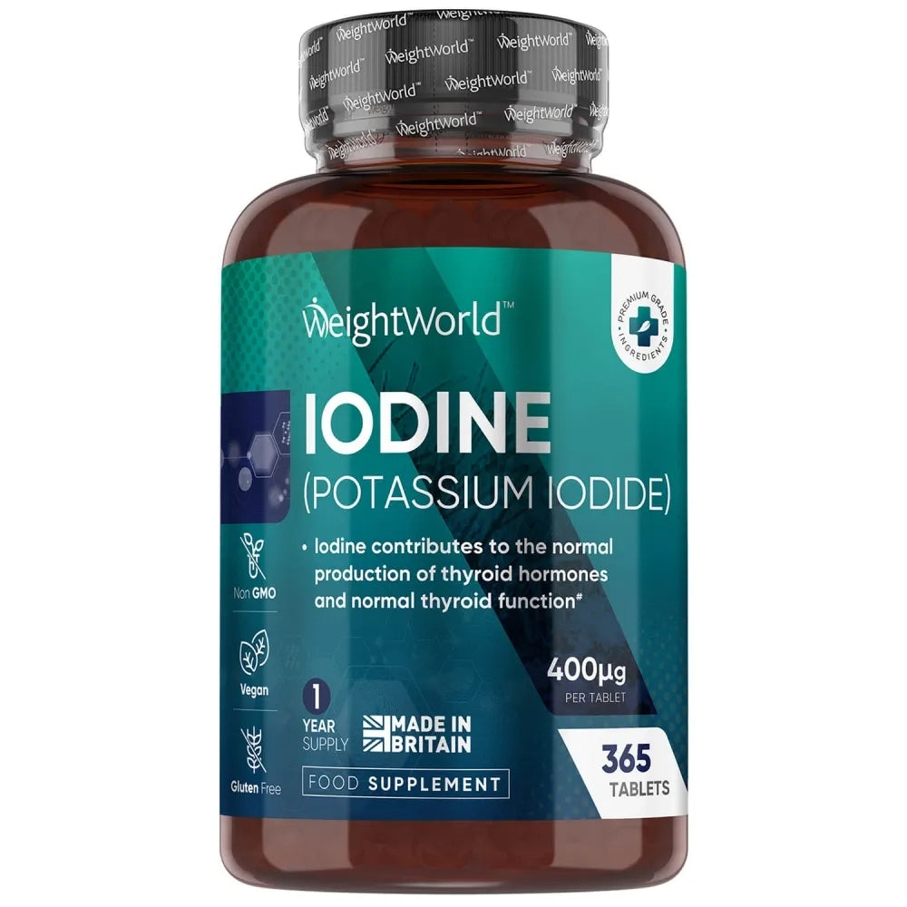 Jod – Jodek Potasu – 400 µg 365 Tabletek – WeightWorld PL